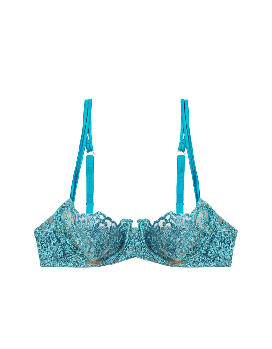 I.D. Sarrieri Royal Jewel Balconette Bra in Aquamarine – Luxury ...