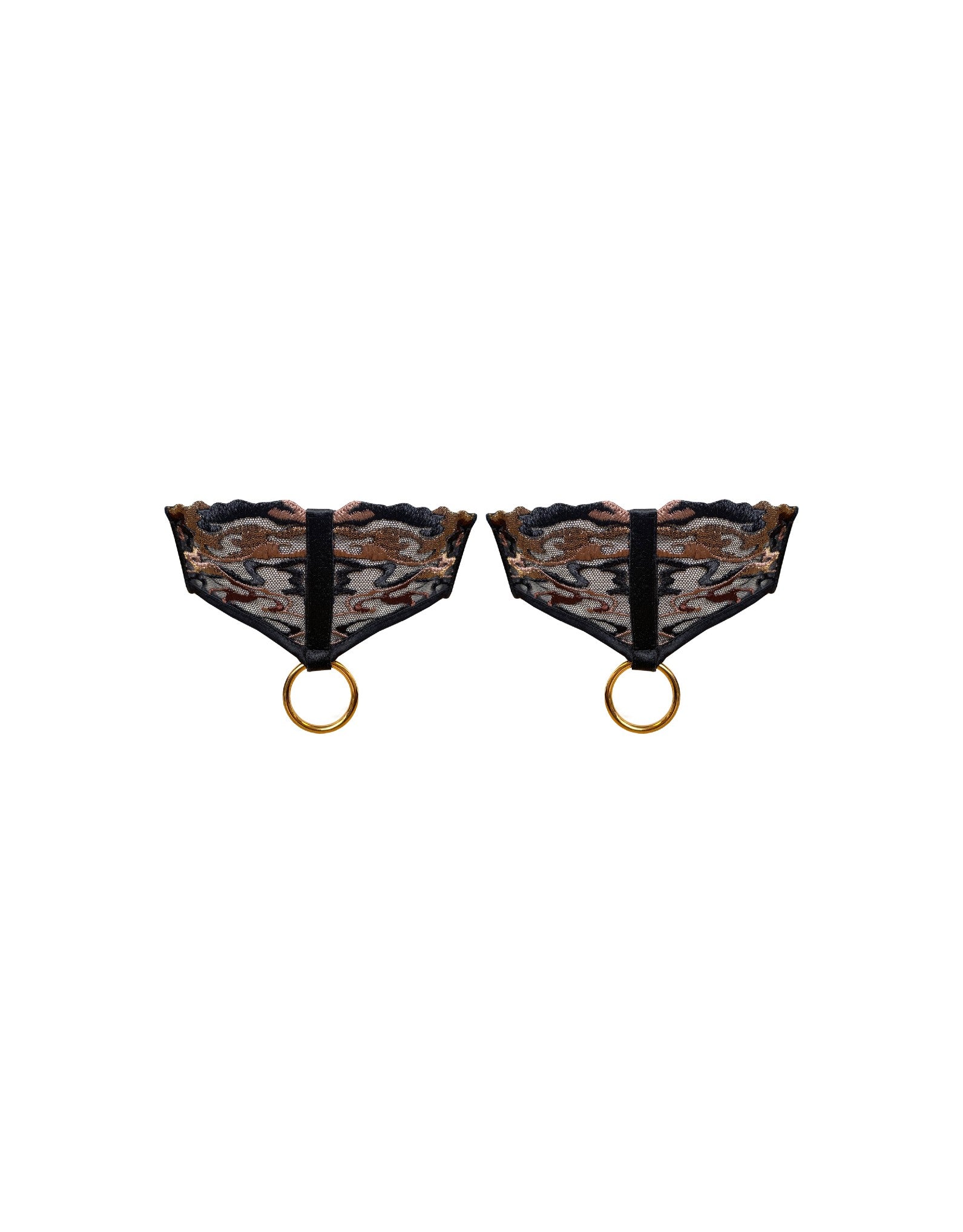Bordelle Onca Garters Black - Bordelle Luxury Designer Lingerie – Catriona