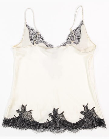 Helen Sanchez Portia Ivory Silk & Lace Camisole – Catriona