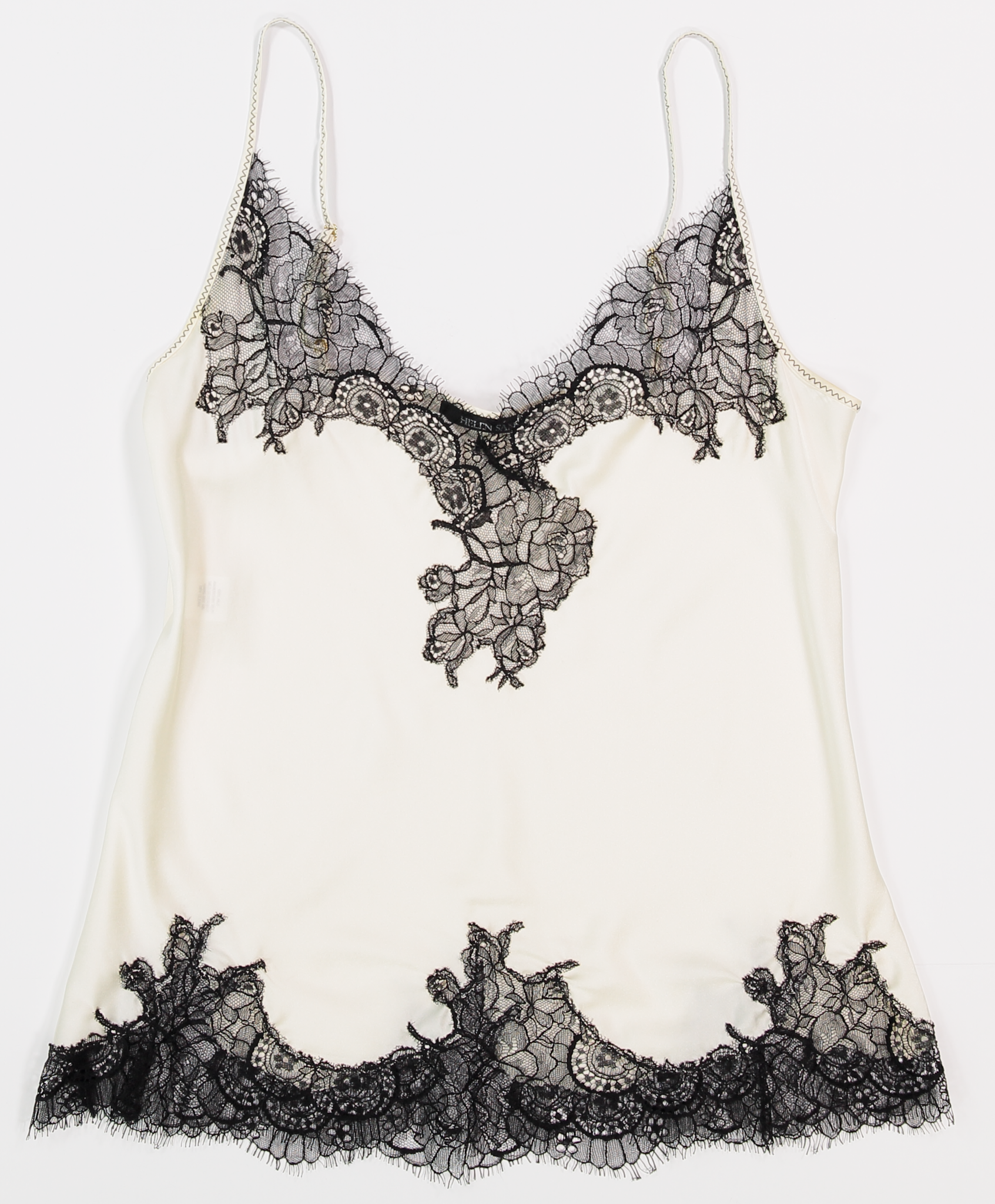 Helen Sanchez Portia Ivory Silk & Lace Camisole – Catriona